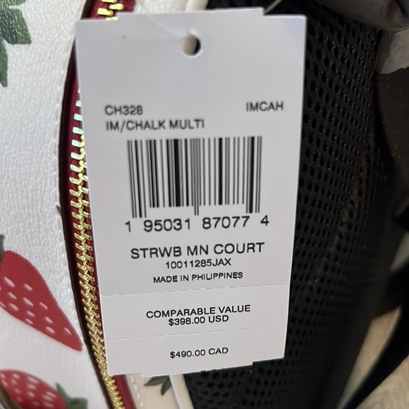 Coach | Bags | Coach Mini Backpack With Wild Strawberry Print | Poshmark